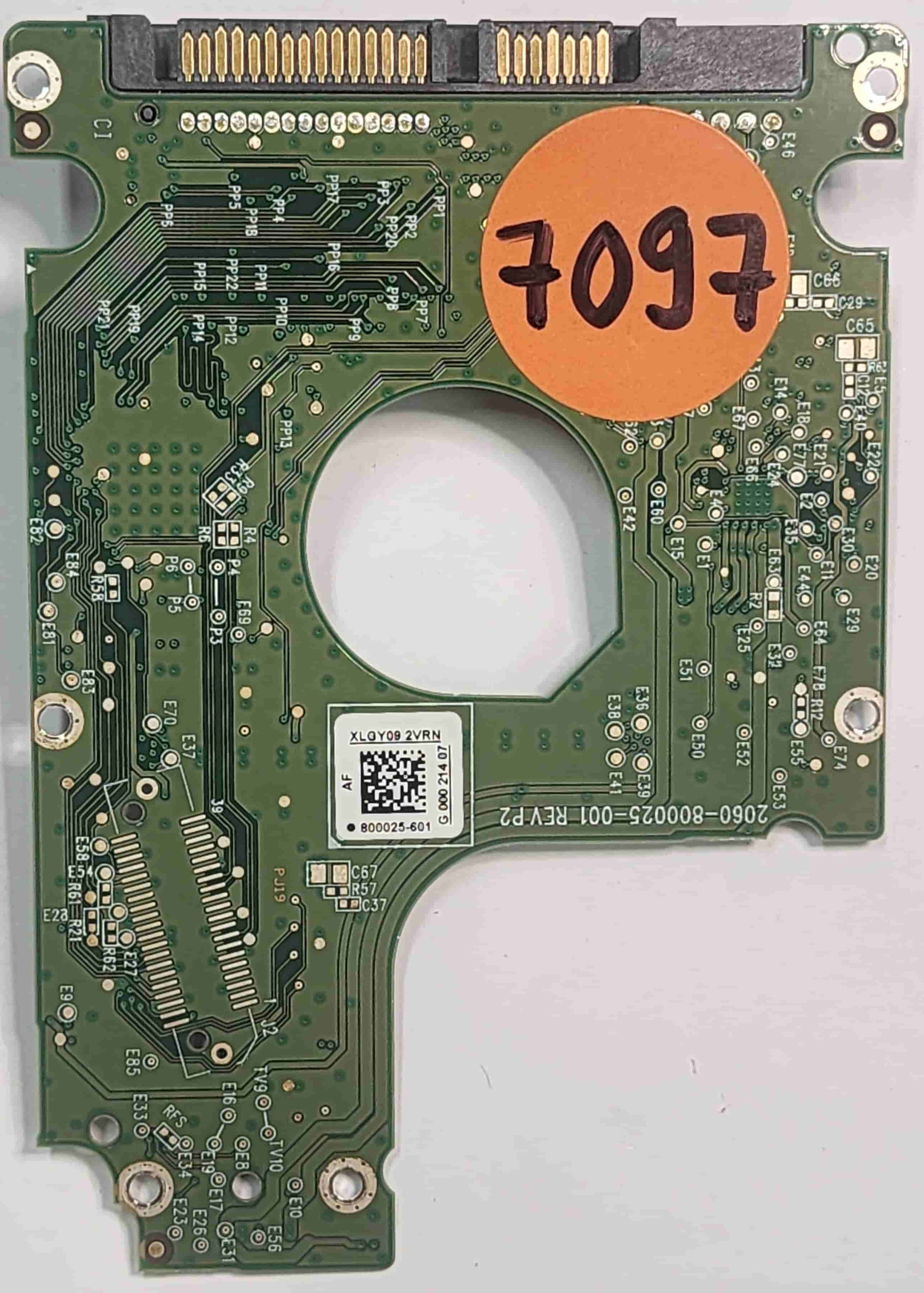 Western Digital WD5000LPCX-24VHAT0 2060-800025-001 REV P2 (7097) PCB ...