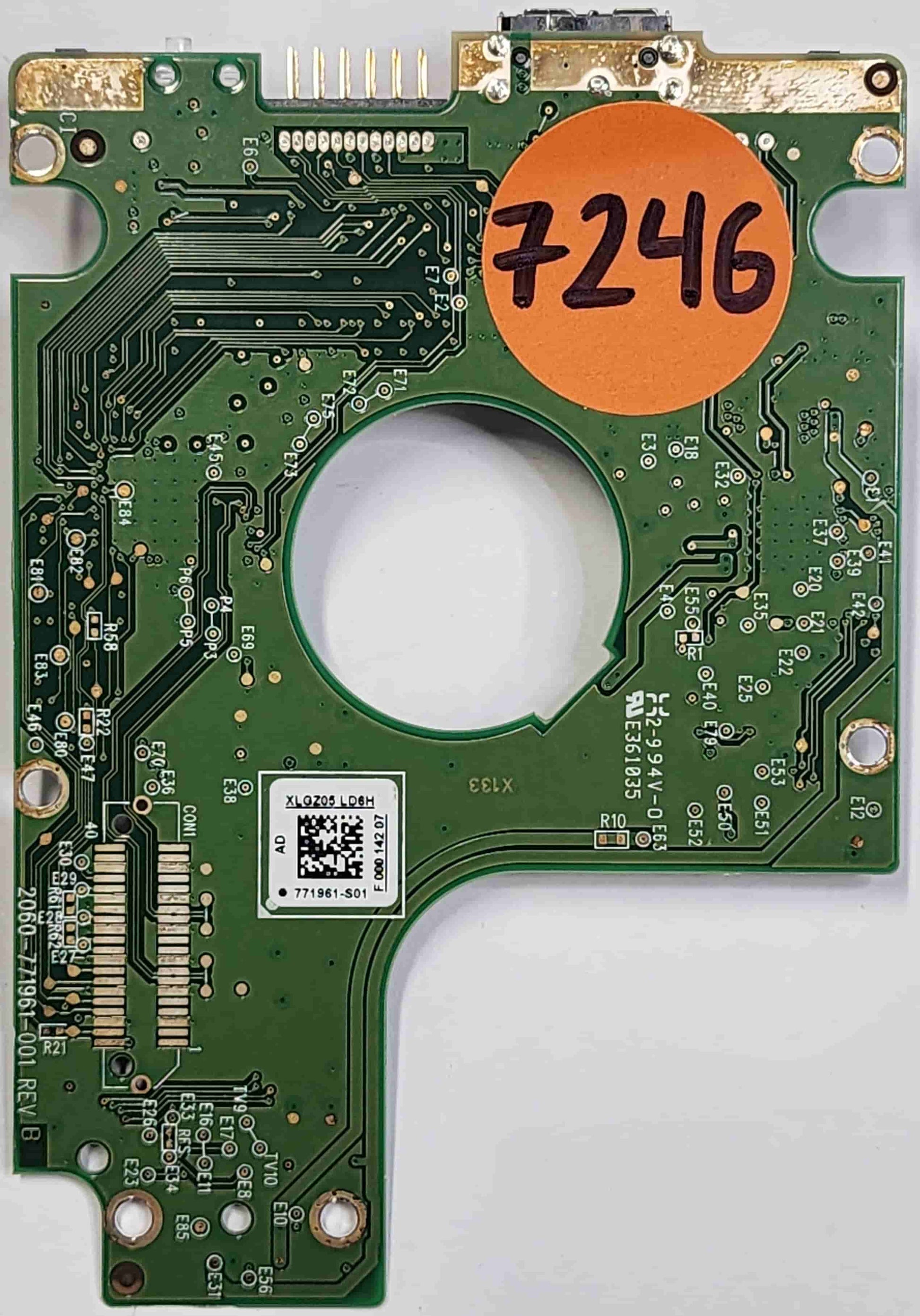 Western Digital WD10JMVW-11AJGS4 2060-771961-001 REV B (7246) PCB for ...