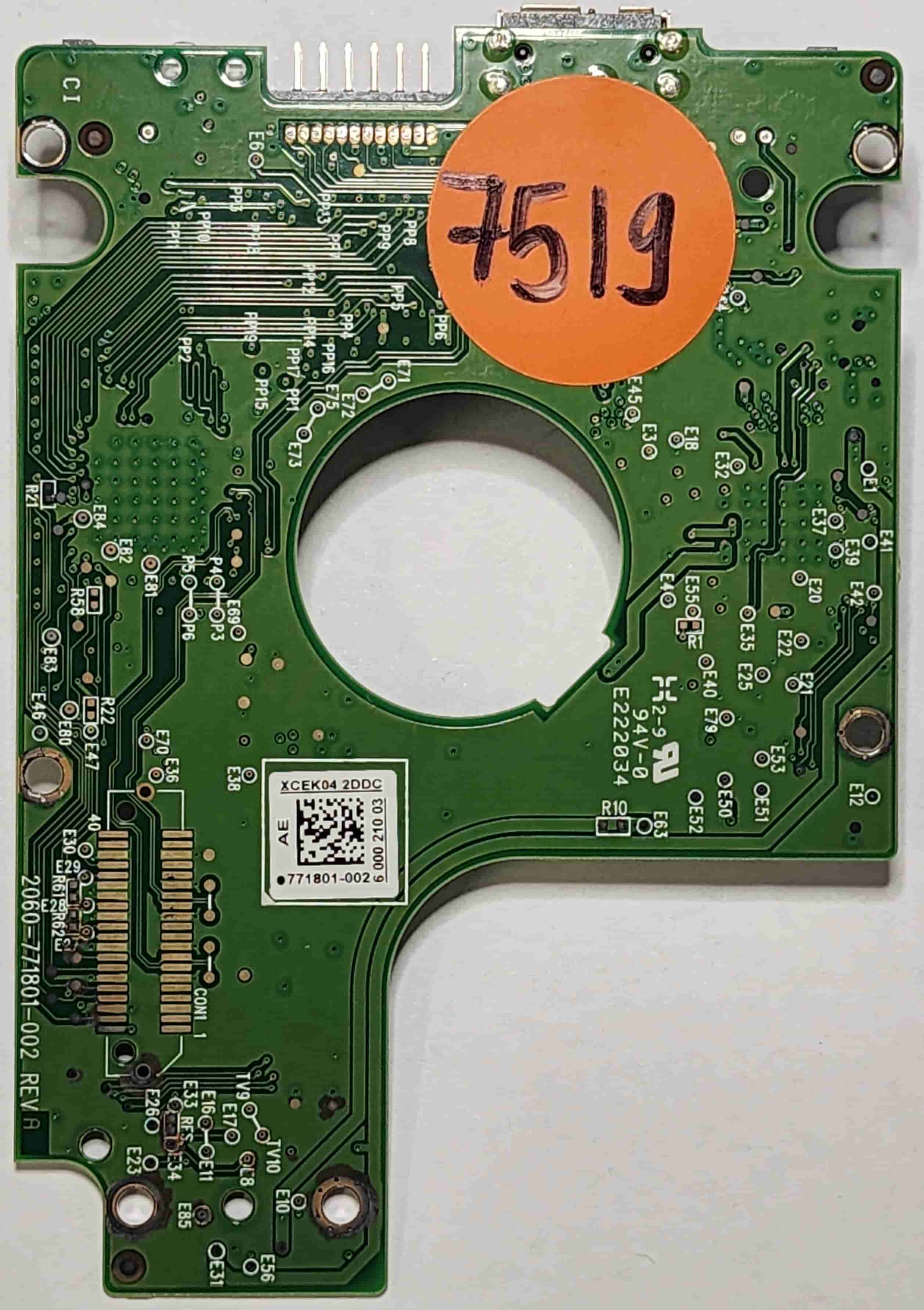 Western Digital WD20NMVW-11W68S0 2060-771801-002 REV A (7519) PCB for ...