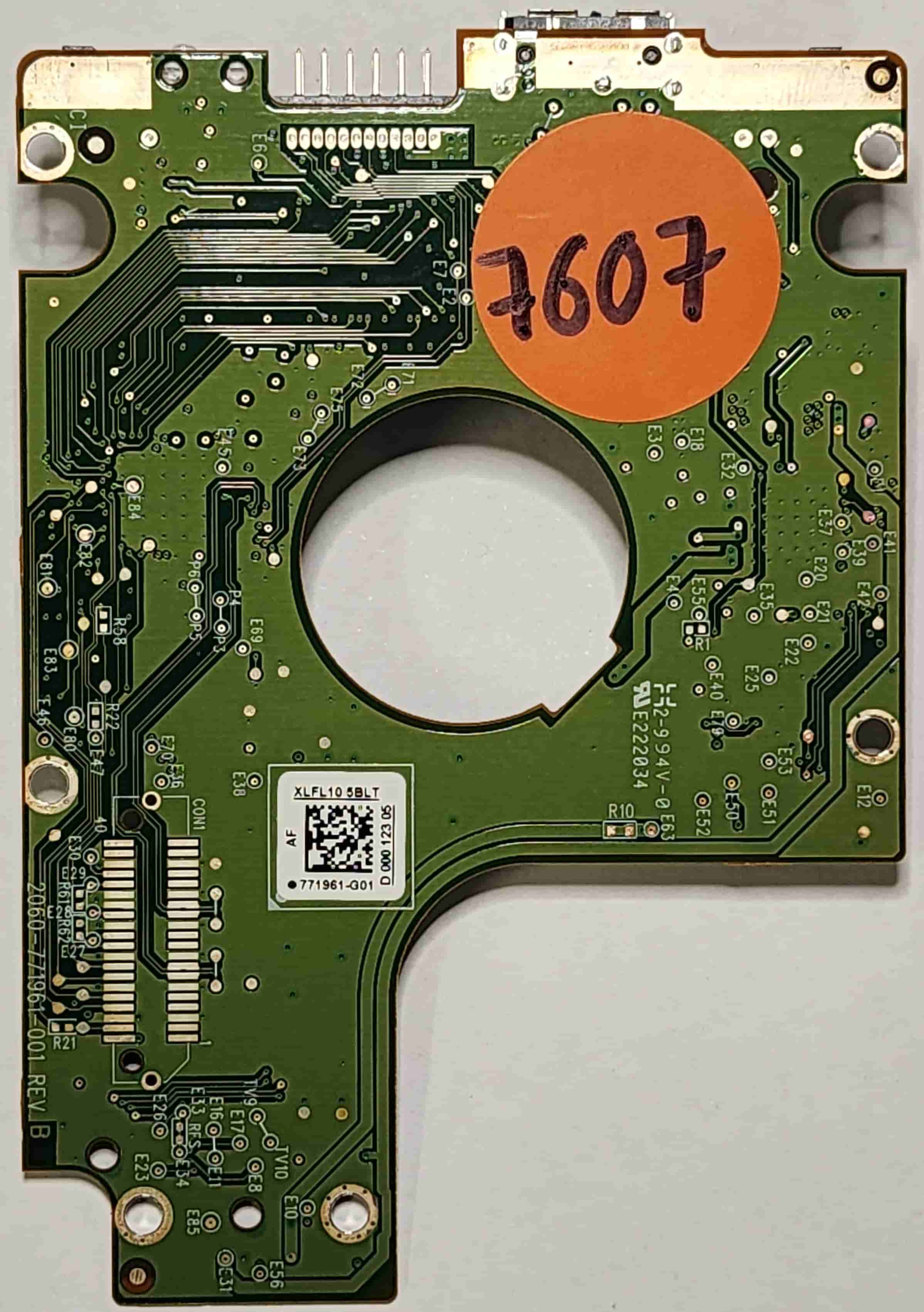 Western Digital WD5000BMVW-11AJGS2 2060-771961-001 REV B (7607) PCB fo ...
