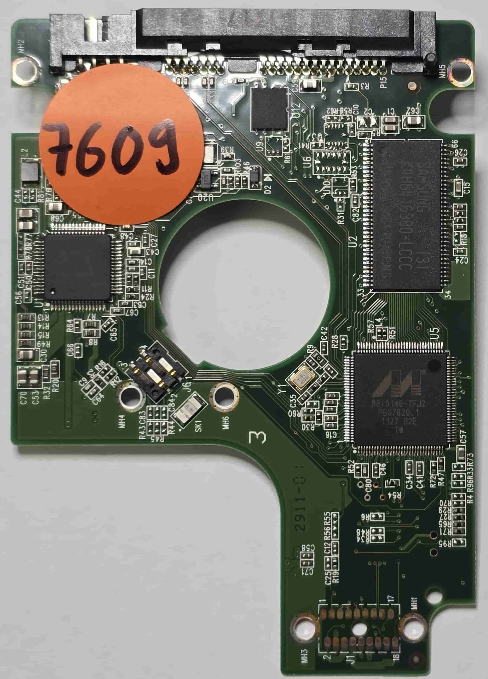 Western Digital WD10TPVT-00U4RT1 2060-771692-005 REV A (7609) PCB for ...