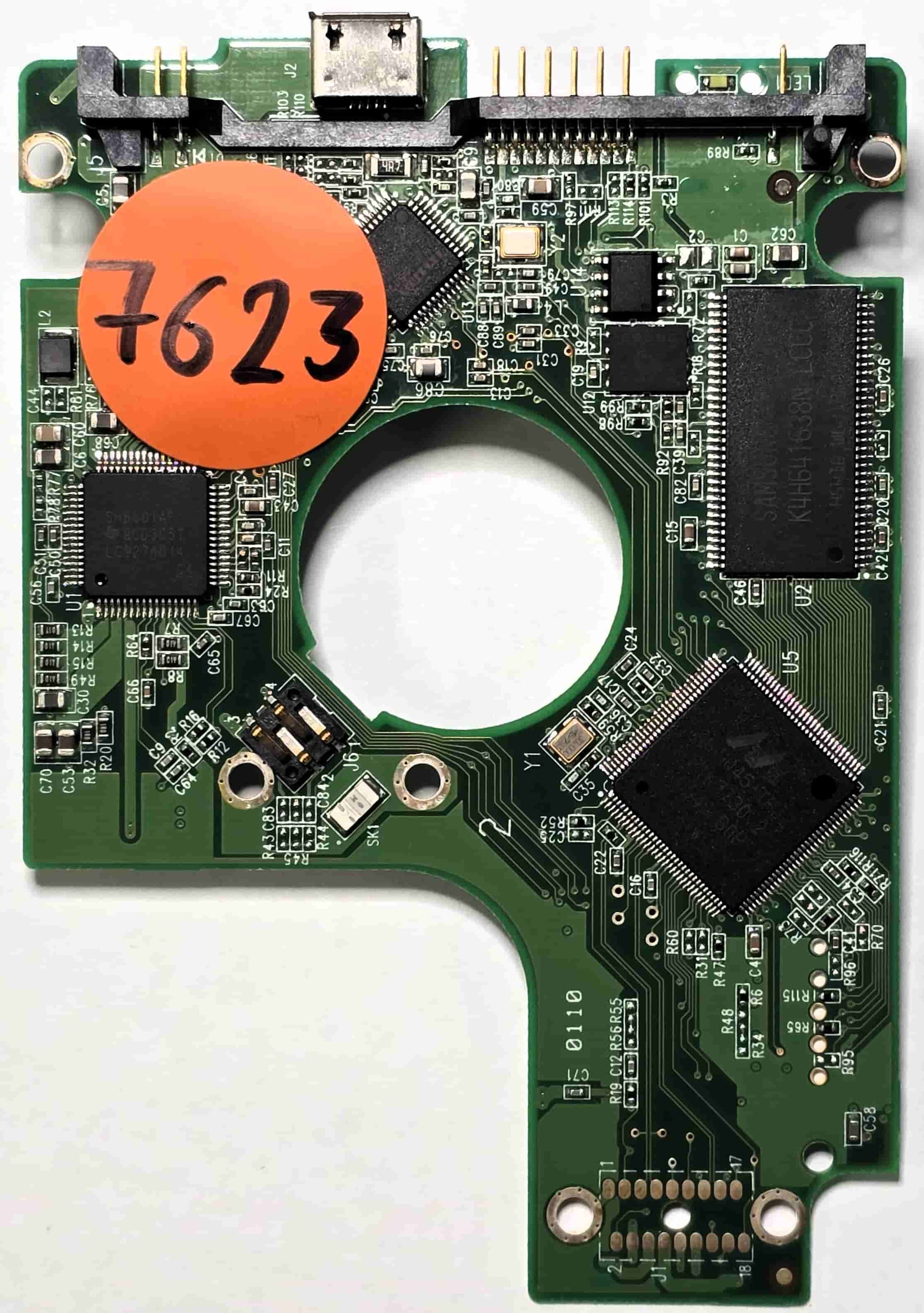 Western Digital WD10TMVV-11BG7S0 2060-701675-004 REV P1 (7623) PCB for ...