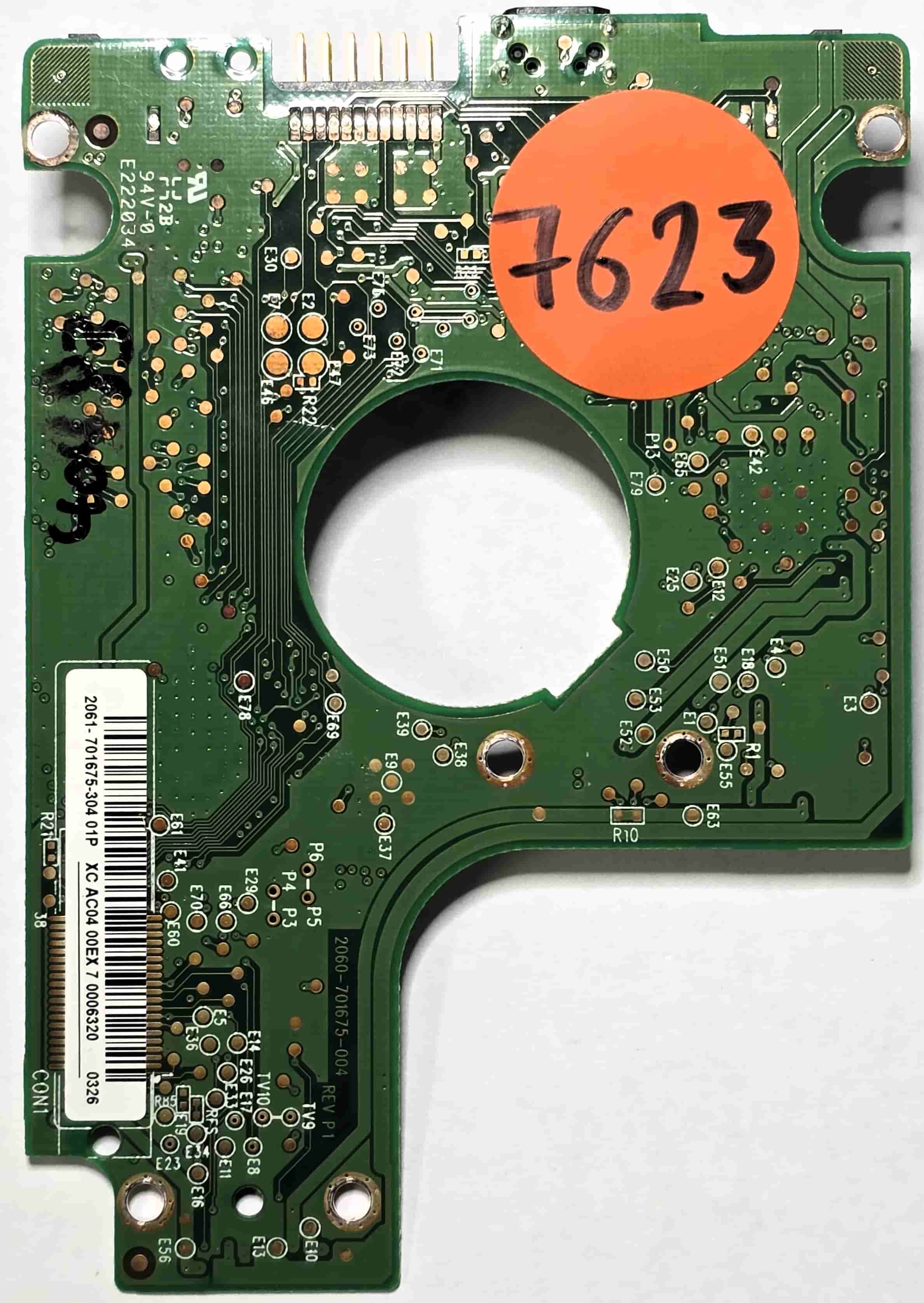 Western Digital WD10TMVV-11BG7S0 2060-701675-004 REV P1 (7623) PCB for ...
