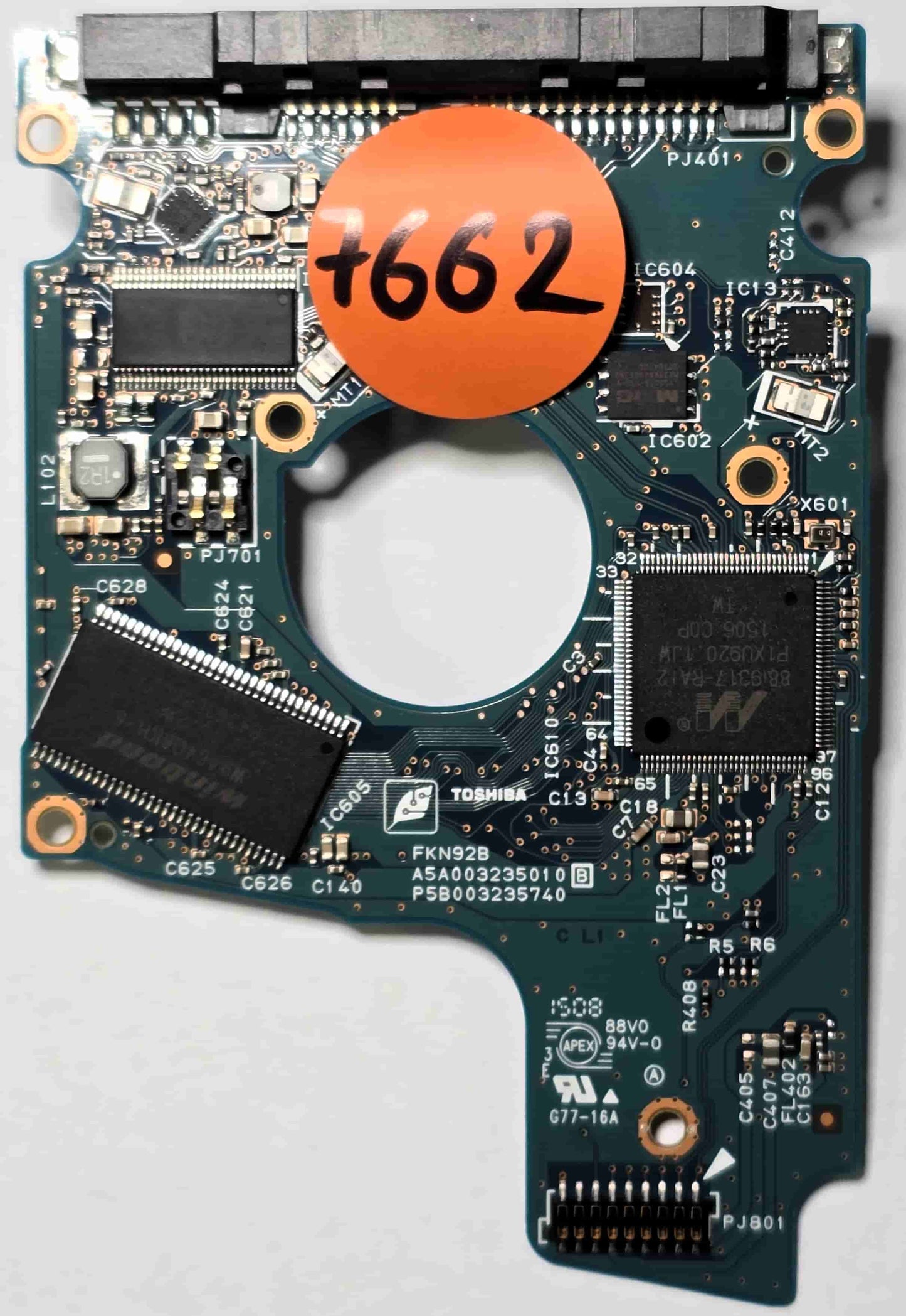 Toshiba MQ01ABF050 G003235C (7662) PCB for Sale - Donor Drive Parts