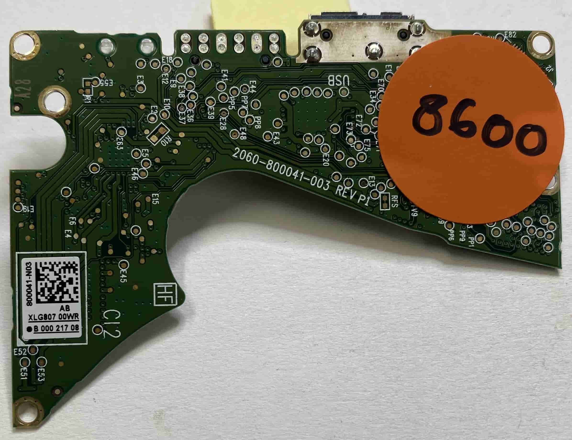 Western Digital WD40NMZW-11GX6S1 2060-800041-003 REV P1 (8600) PCB for ...