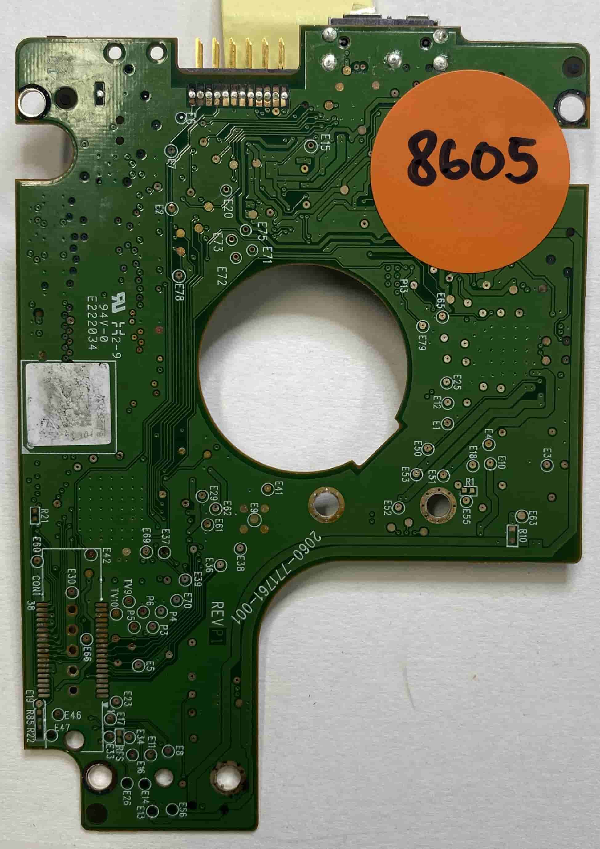 Western Digital WD10TMVW-11ZSMS4 2060-771761-001 REV P1 (8605) PCB for ...