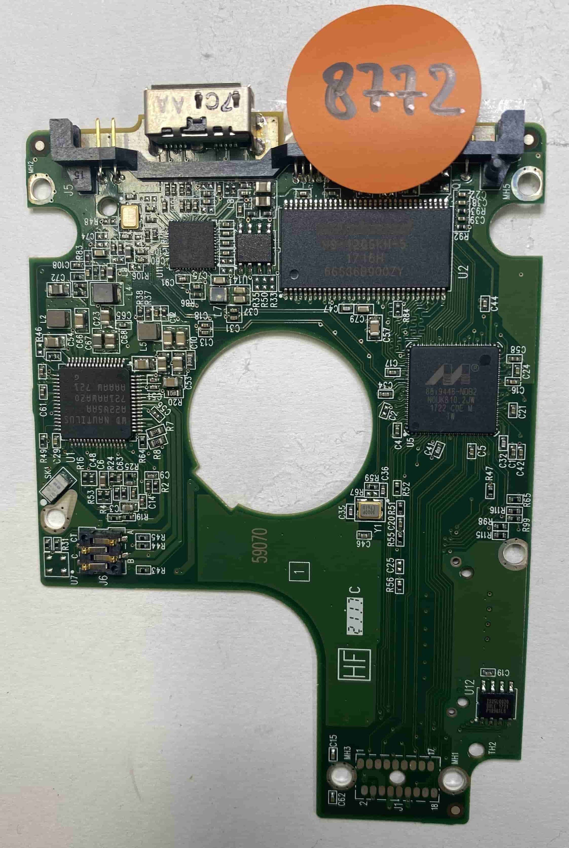 Western Digital WD10JMVW-11AJGS4 2060-771961-001 REV B (8772) PCB for ...