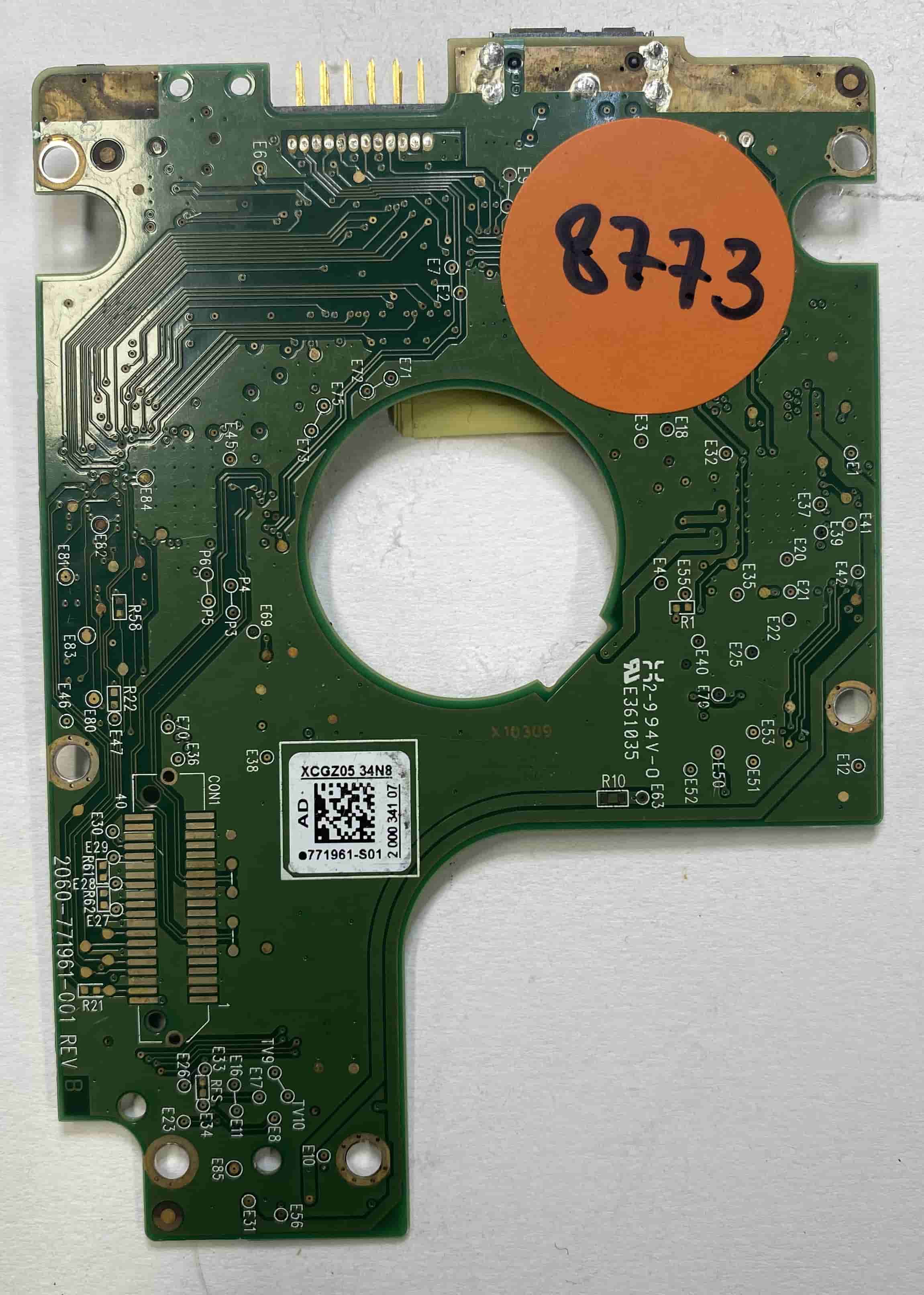 Western Digital WD10JMVW-11AJGS4 2060-771961-001 REV B (8773) PCB for ...