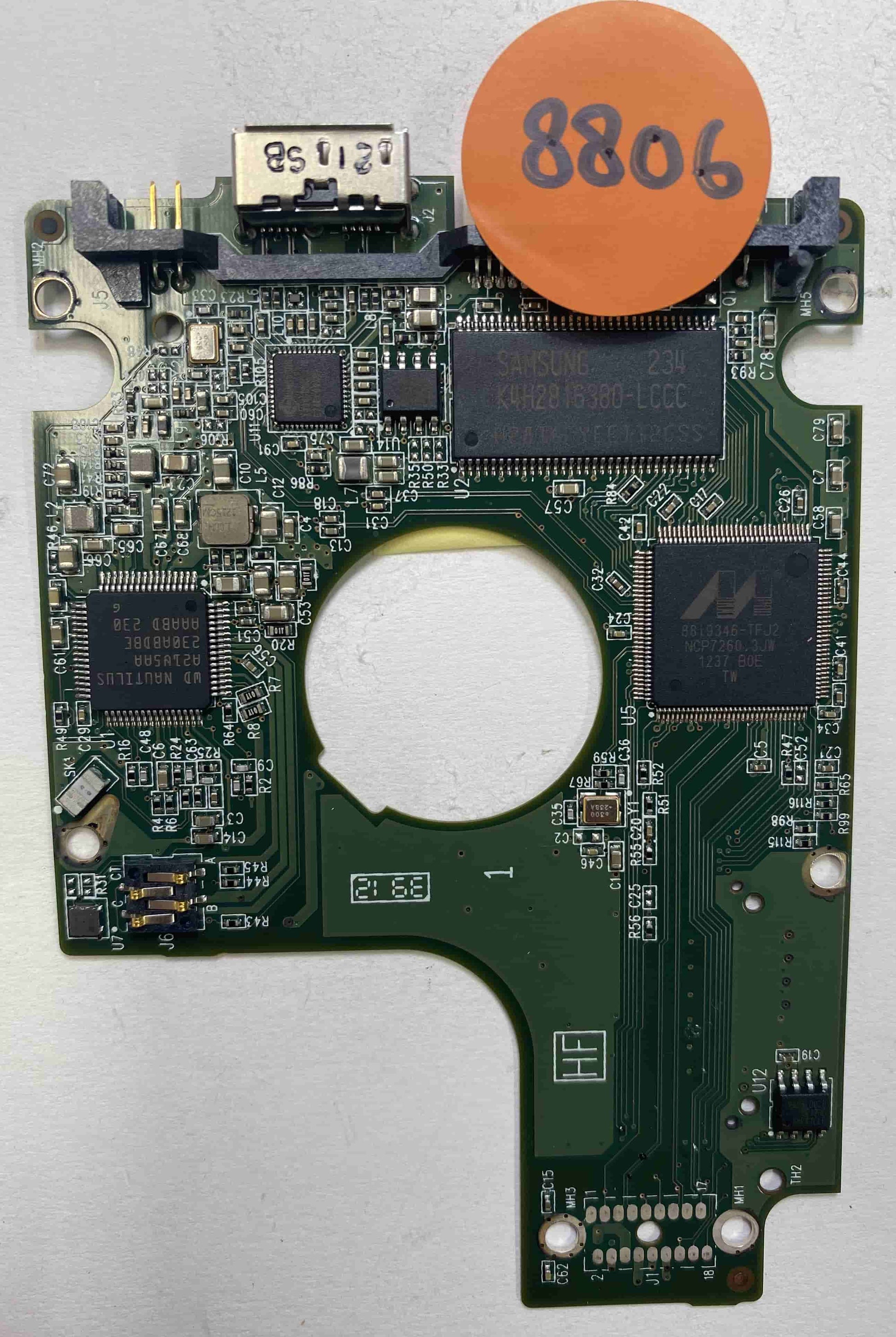 Western Digital WD10JMVW-11S5XS0 2060-771801-002 REV A (8806) PCB for ...