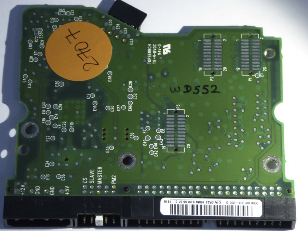 Western Digital WD100BB-75AUA1 2060-001003-001 REV A (2707) PCB for Sa ...