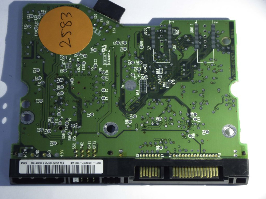 Western Digital WD2000JD-00HBB0 2060-001267-001 REV A (2583) PCB for ...