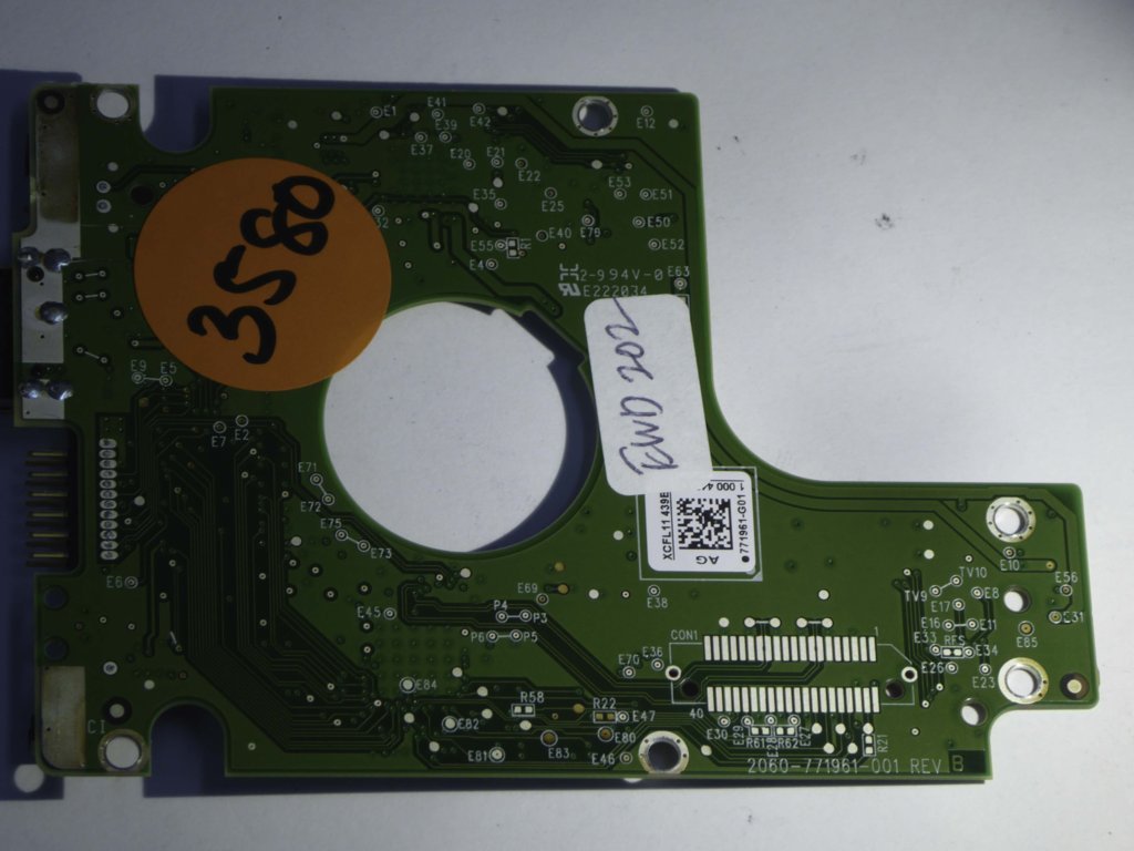 Western Digital WD20NMVW-11AV3S2 2060-771961-001 REV B (3580) PCB for ...