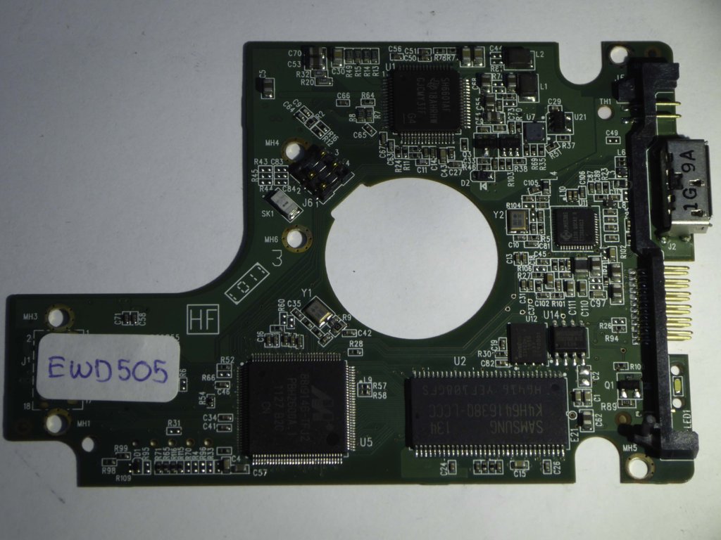 Western Digital WD7500KMVW-11ZSMS4 2060-771761-001 REV P1 (3762) PCB ...
